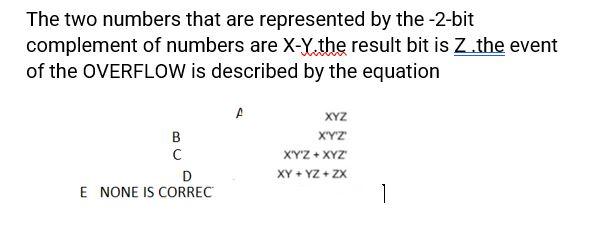 Solved The two numbers that are represented by the -2-bit | Chegg.com