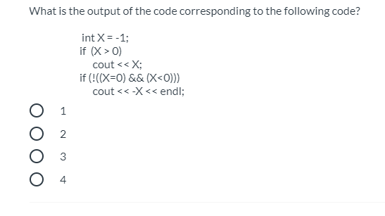 Solved What is the output of the code corresponding to the | Chegg.com
