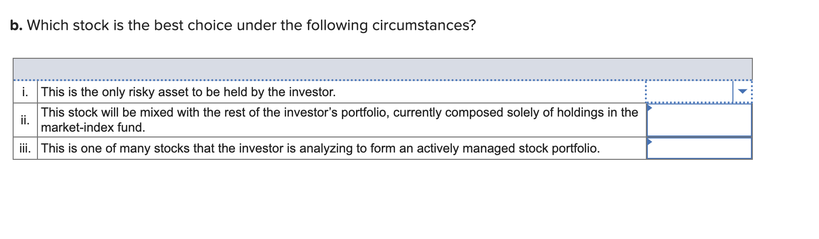 Consider the two (excess return) index-model | Chegg.com