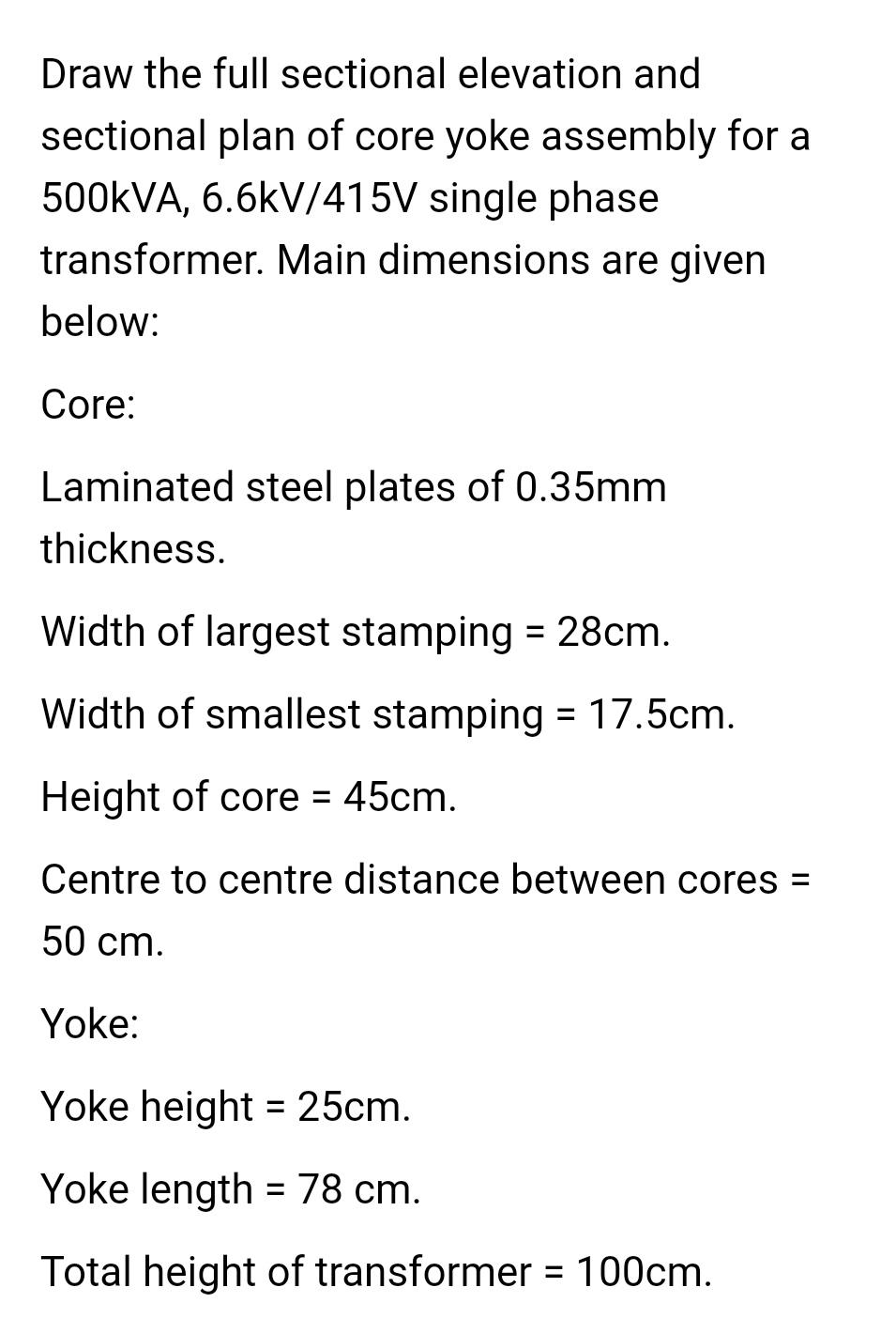 Solved Draw the full sectional elevation and sectional plan | Chegg.com