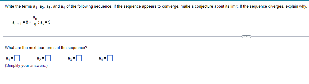 Solved Write the terms a1,a2,a3, and a4 of the following | Chegg.com