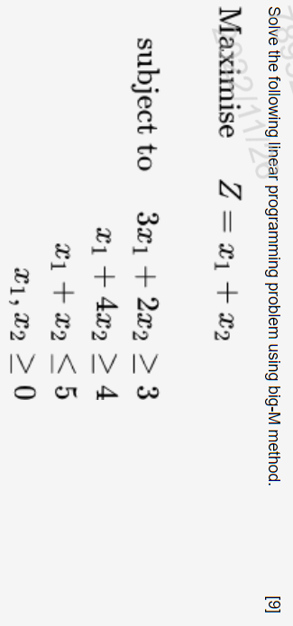 Solved Solve The Following Linear Programming Problem Using 