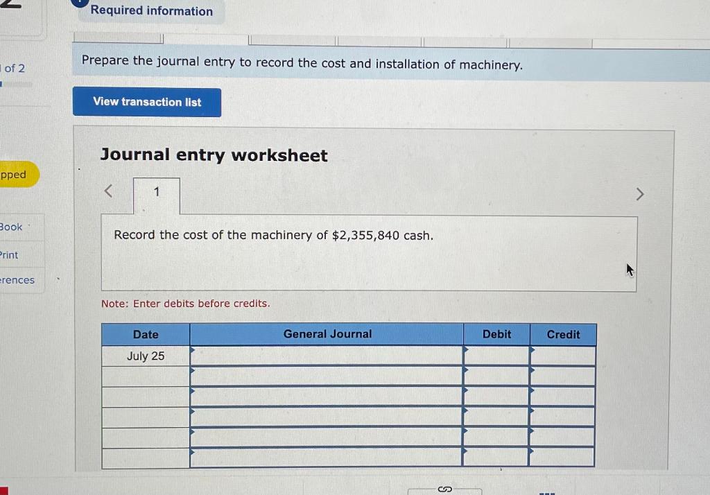 Solved Prepare the journal entry to record depreciation of | Chegg.com