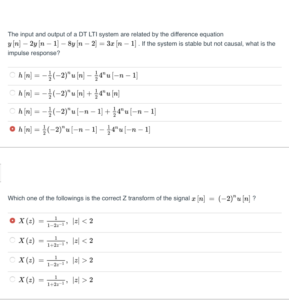 Solved The Input And Output Of A Dt Lti System Are Related 