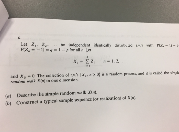 Solved Spring 2017 Random Variables And Stochastic Variables