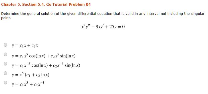 Solved Chapter 5, Section 5.4, Go Tutorial Problem 04 | Chegg.com