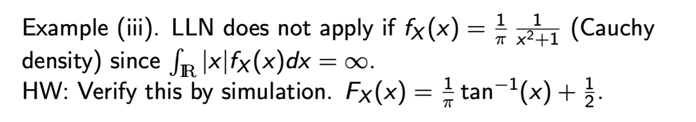 Solved 4. Show via simulation that the law of large numbers | Chegg.com
