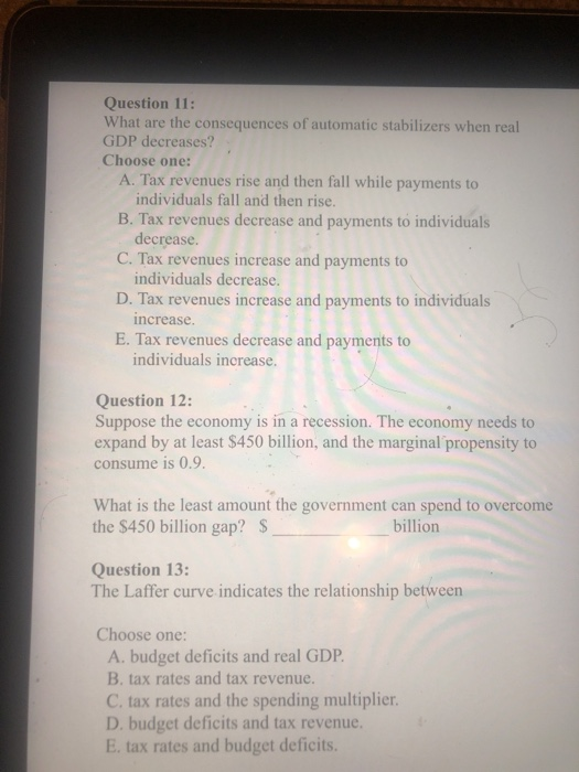 Solved Question 11: What are the consequences of automatic | Chegg.com