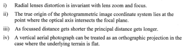 Solved i) Radial lenses distortion is invariant with lens | Chegg.com