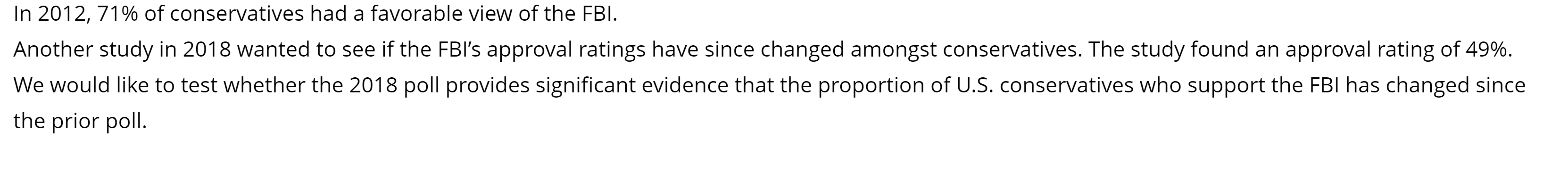 Solved In 2012, 71% of conservatives had a favorable view of | Chegg.com