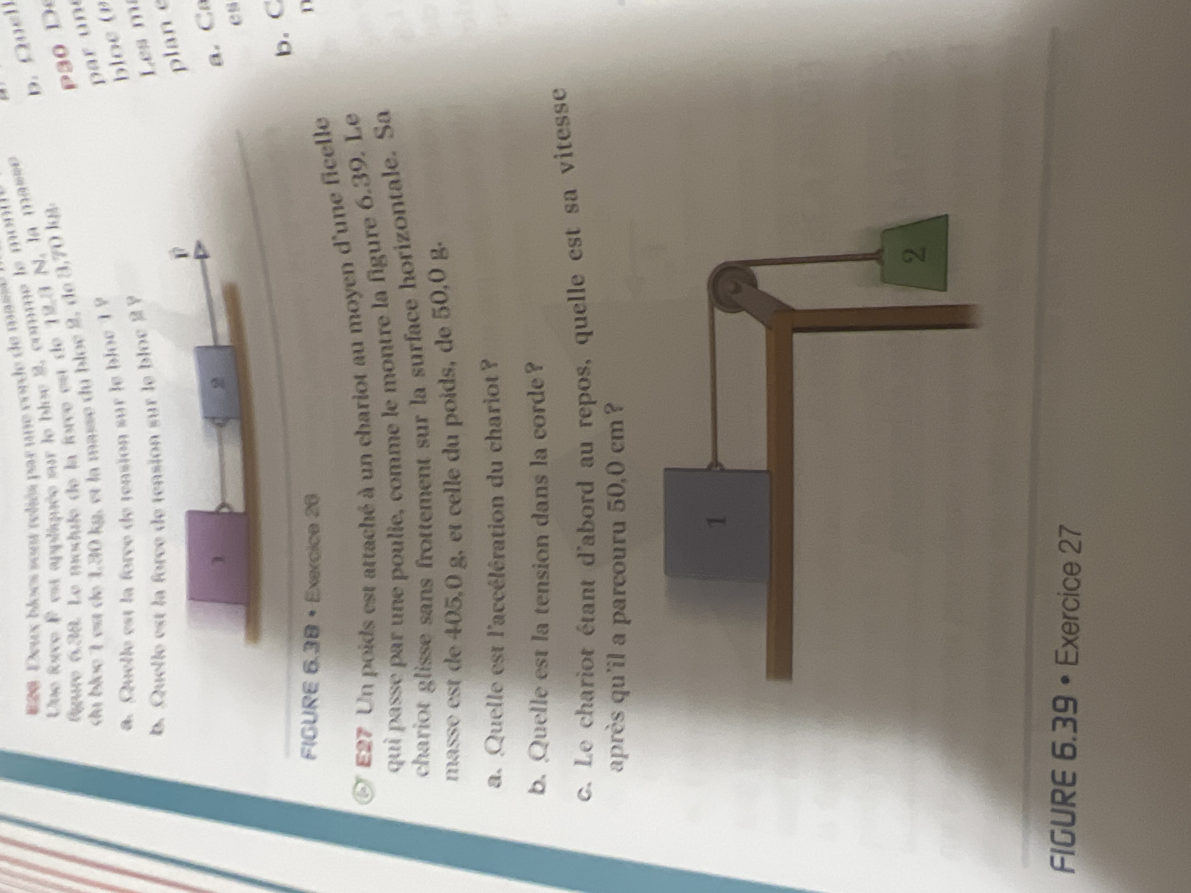 Solved A weight is attached to a cart by means of a string | Chegg.com