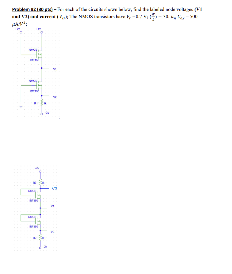 Solved Problem \#2 (30 pts) - For each of the circuits shown | Chegg.com Solved Problem \#2 (30 pts) - For each of the circuits shown | Chegg.com