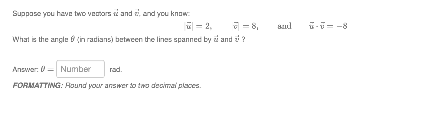 Solved Suppose you have two vectors u and v, and you know: | Chegg.com