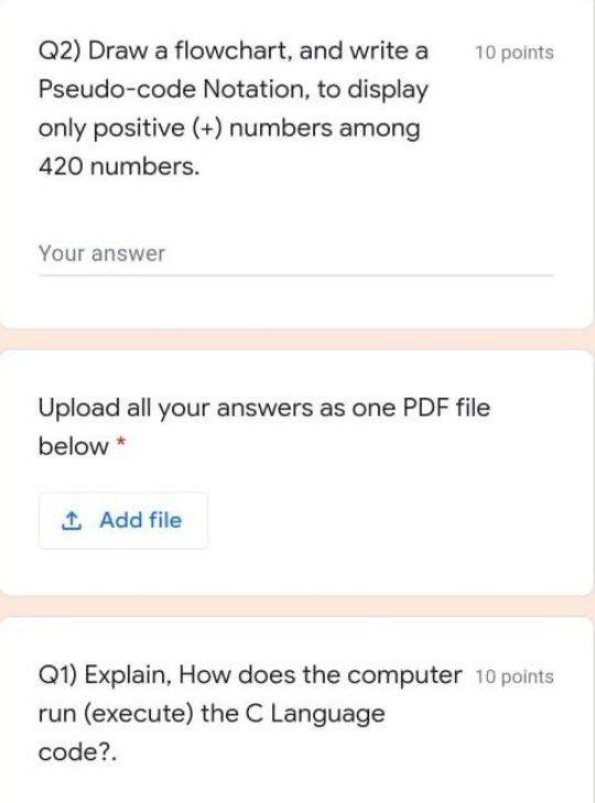 Solved 10 points Q2) Draw a flowchart, and write a | Chegg.com