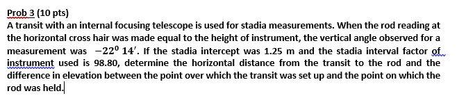Solved Prob 3 (10 pts) A transit with an internal focusing | Chegg.com