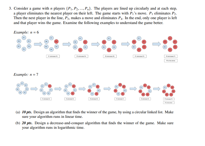 Solved Consider a game with n players {P1,P2,…,Pn}. The | Chegg.com
