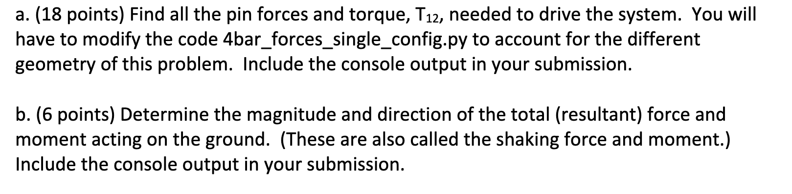 Solved 1. (24 points) For the mechanism shown in Figure 1, | Chegg.com