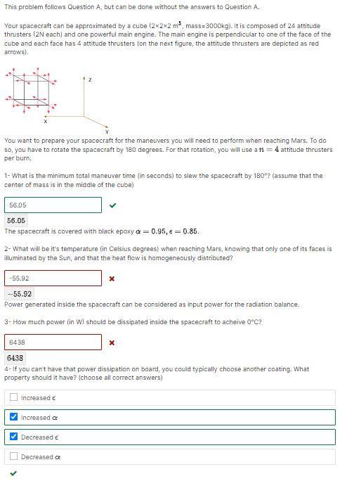 This problem follows Question A, but can be done | Chegg.com