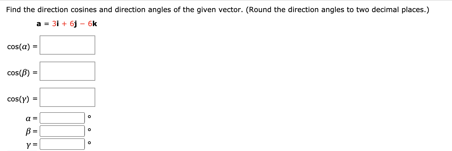 Solved Find the direction cosines and direction angles of | Chegg.com