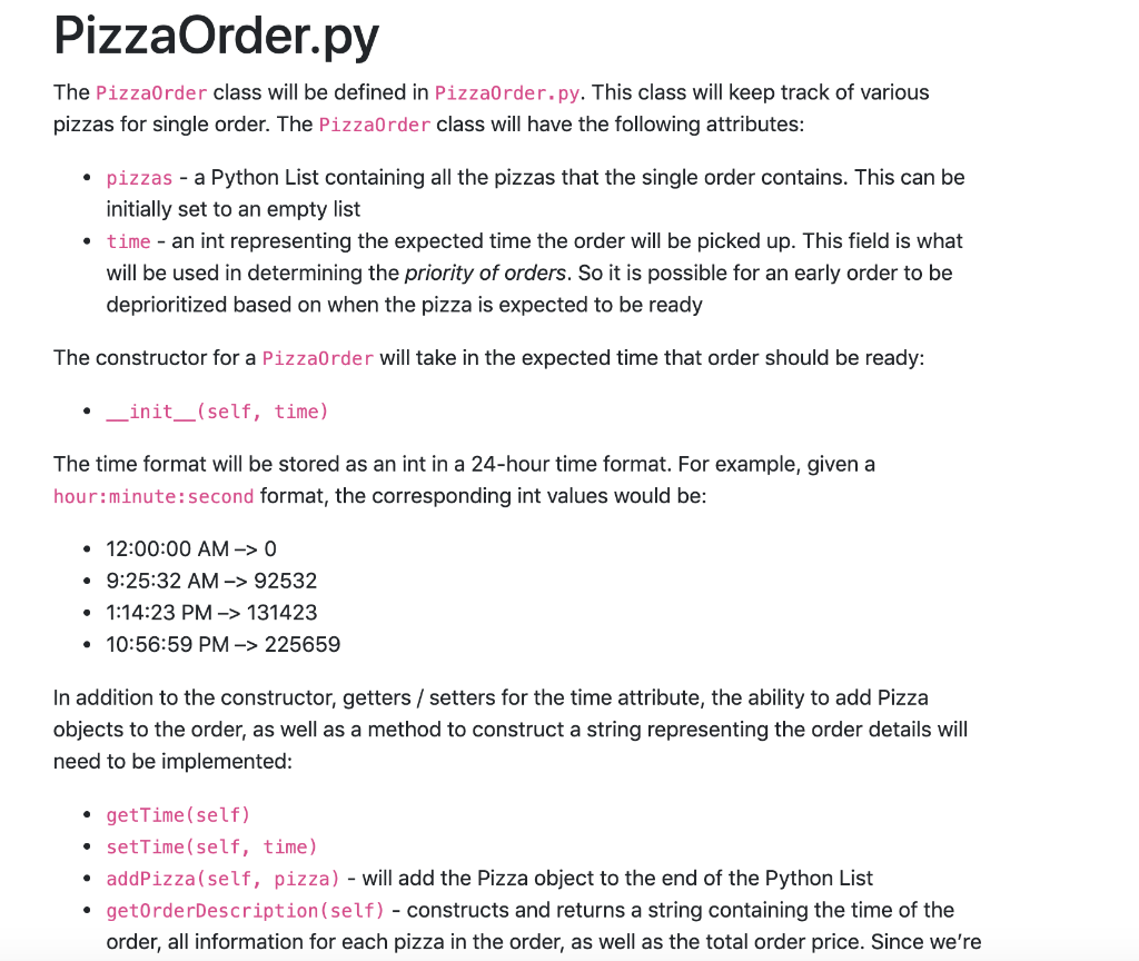 Solved In python! Determine the PizzaOrder This is what I | Chegg.com
