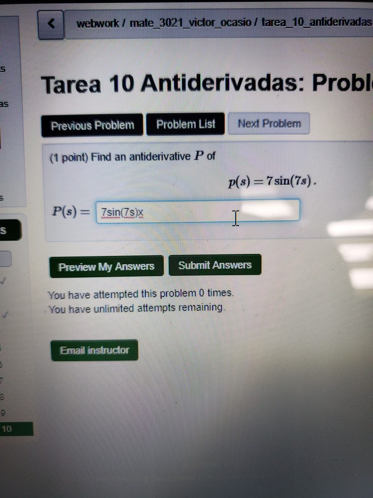 Solved Ahttps://webwork.uprm.edu/webwork2/MATE 302. a Portal | Chegg.com