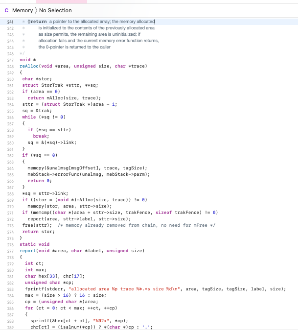 The attached files, Memory.c, Memory.h, and MemLeak.h | Chegg.com