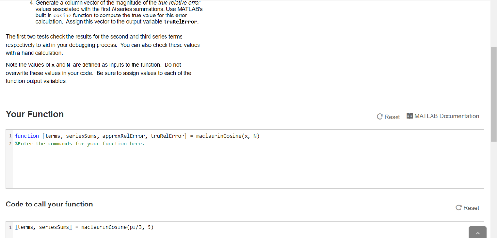 Solved The cosine function can be approximated by a | Chegg.com