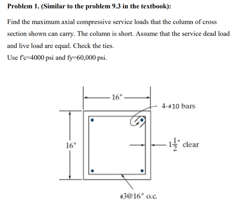 Solved Problem 1. (Similar to the problem 9.3 in the | Chegg.com