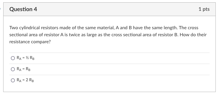 Solved Two cylindrical resistors made of the same material, | Chegg.com