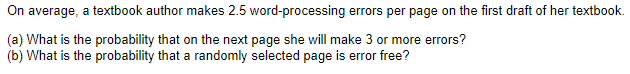 Solved On average, a textbook author makes 2.5 | Chegg.com
