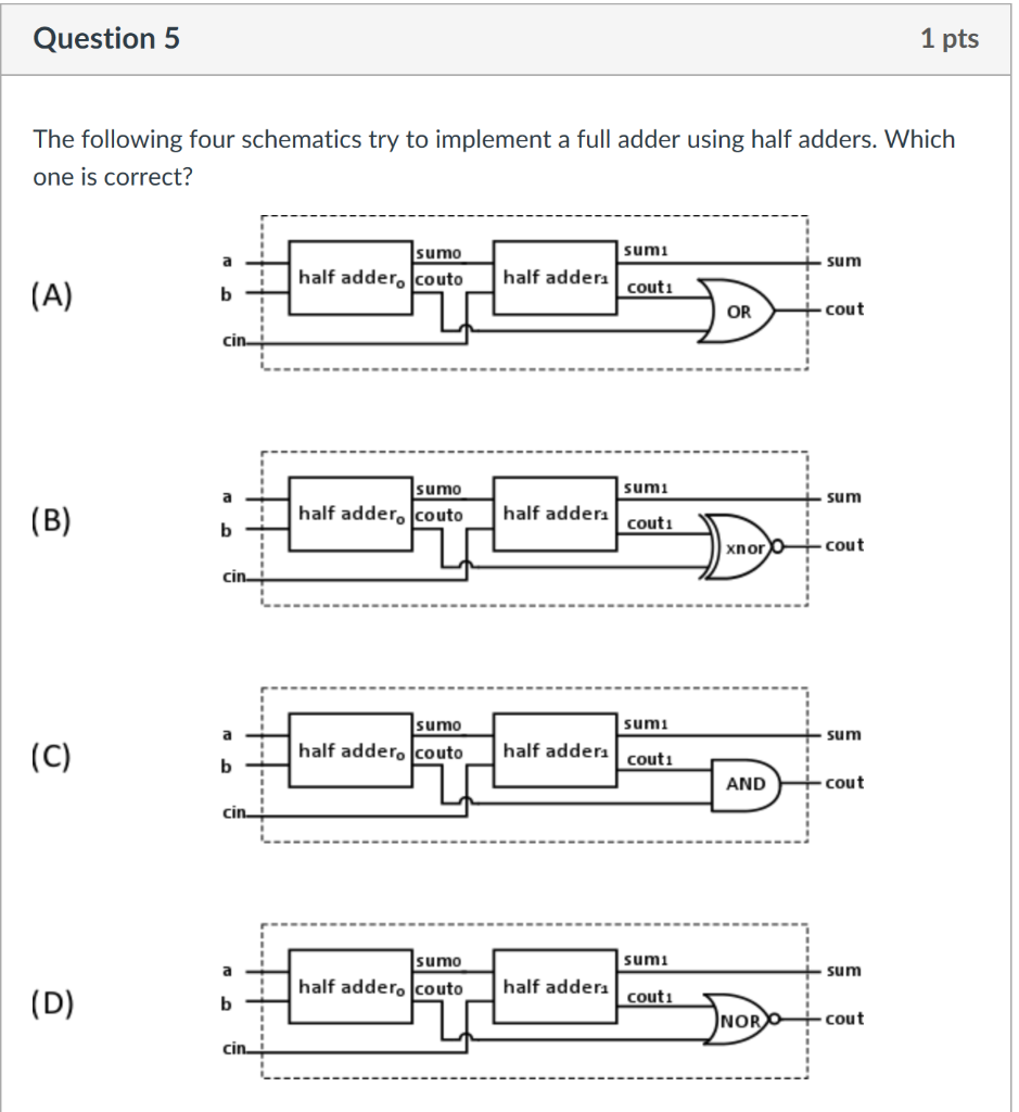 Solved Question 4 1 Pts Consider The Following Statements On
