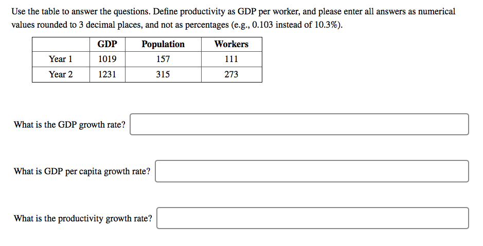 Solved Use the table to answer the questions. Define | Chegg.com