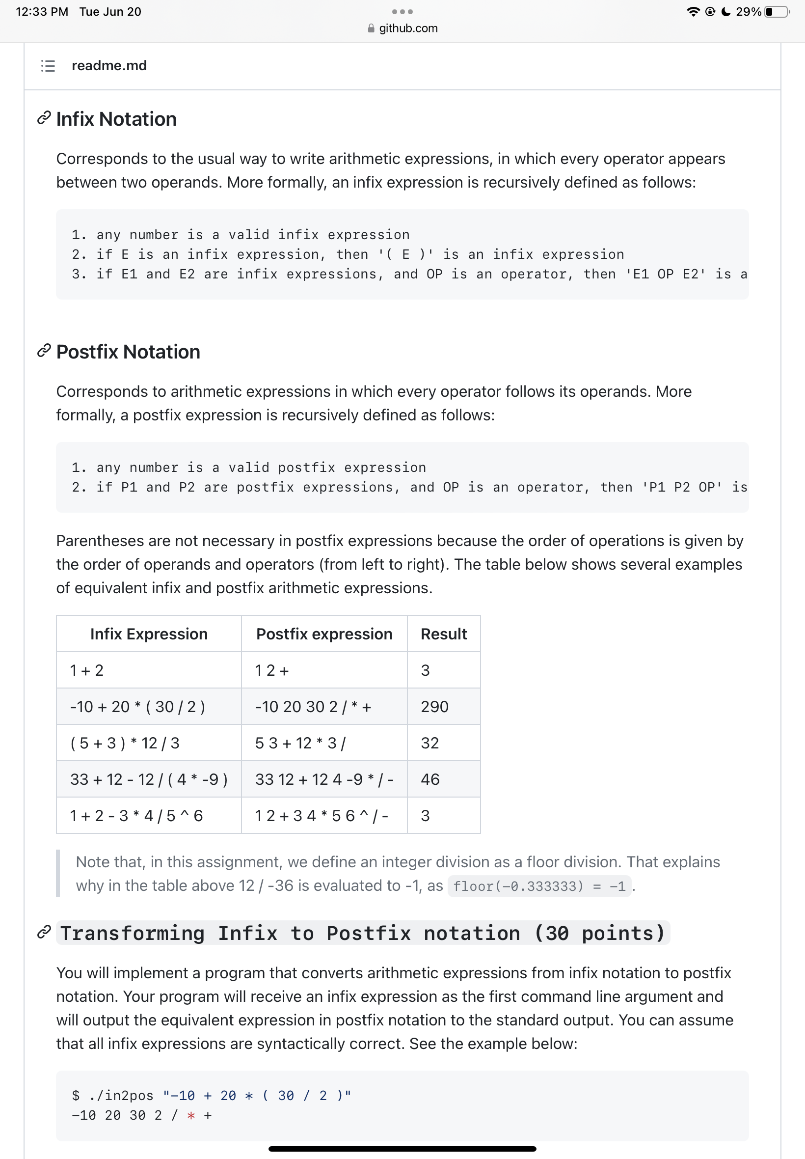 Solved P Infix Notation Corresponds to the usual way to | Chegg.com