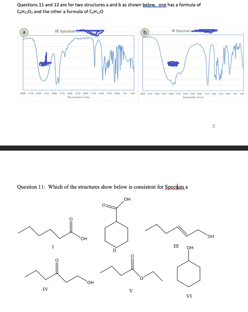 Solved Questions 11 and 12 are for two structures a and b as | Chegg.com