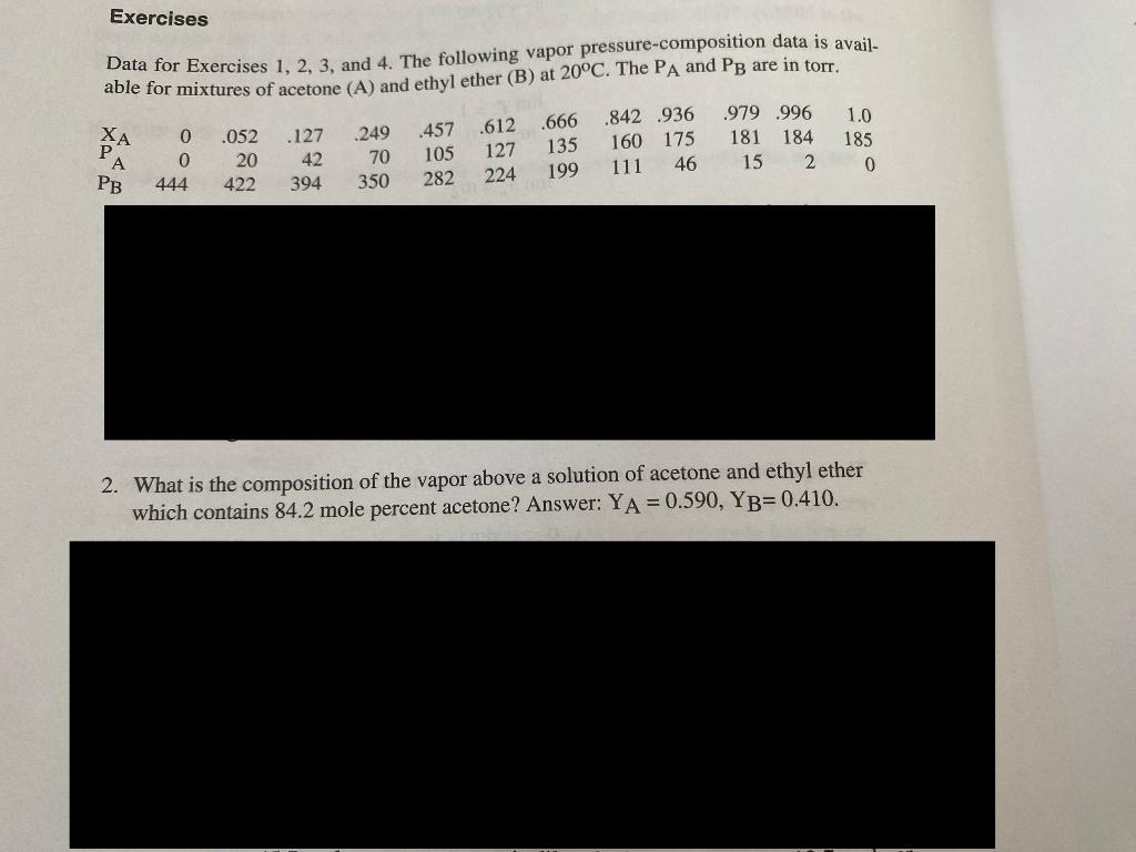 Solved Exercises Data for Exercises 1,2,3, and 4. The | Chegg.com