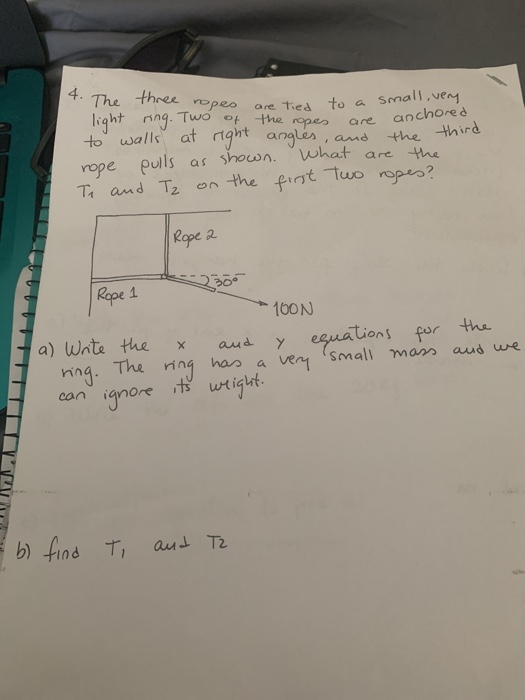 Solved The three n light nng. Two are Tiea to asnall veng | Chegg.com