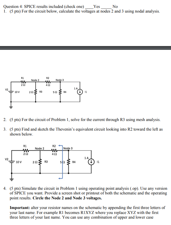 Solved Calculate voltages at Nodes 2 and 3 using nodal | Chegg.com