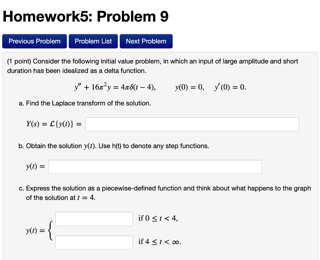 Solved Homework5: Problem 9 Previous Problem Problem List | Chegg.com