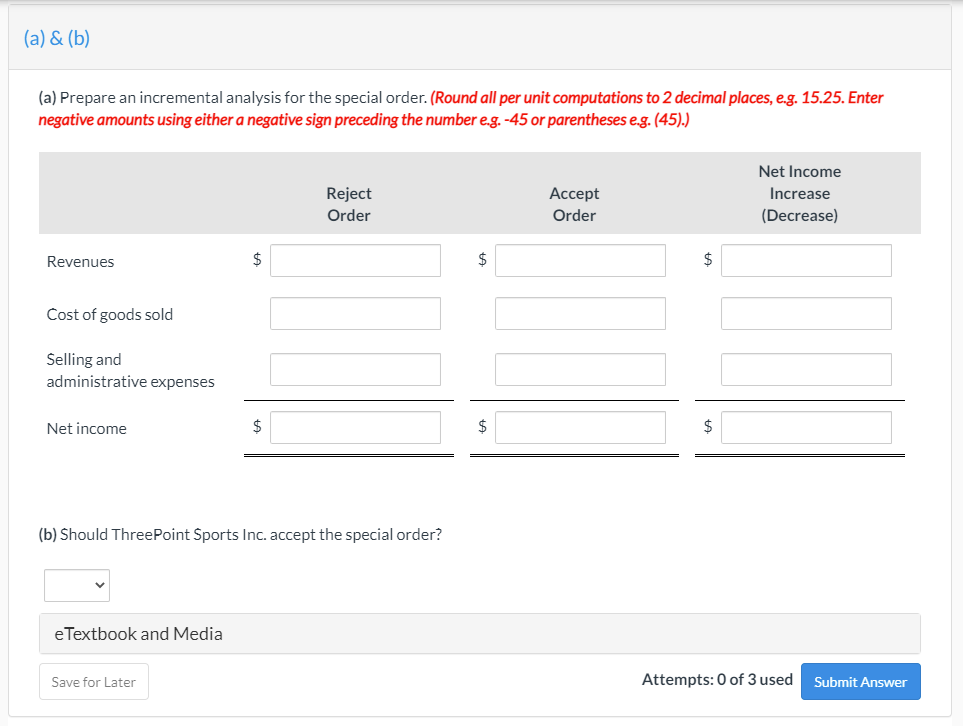 Solved wileyplus Ch. 20 Homework (a) Prepare an incremental | Chegg.com