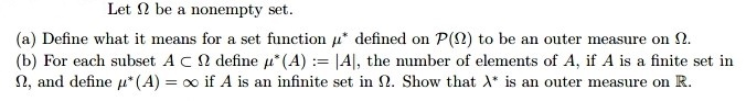 Solved (Advanced Calculus and Real Analysis) - Power | Chegg.com