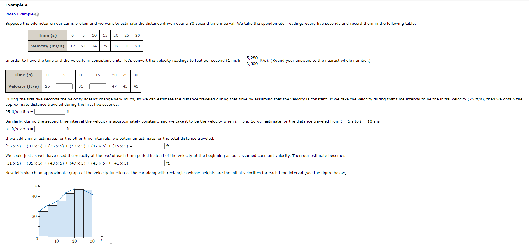 Solved Video Example(i)) approximate distance traveled | Chegg.com