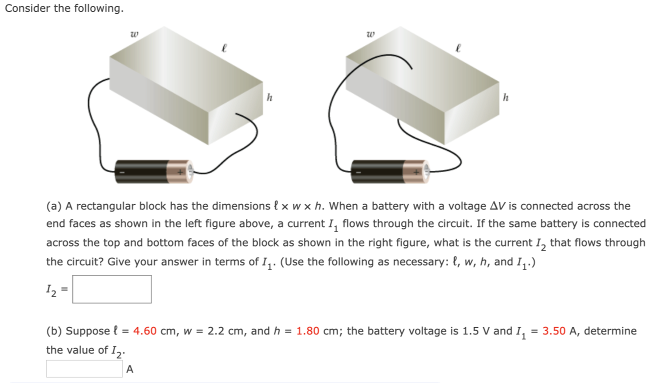 Solved Consider the following. w w t h h (a) A rectangular | Chegg.com