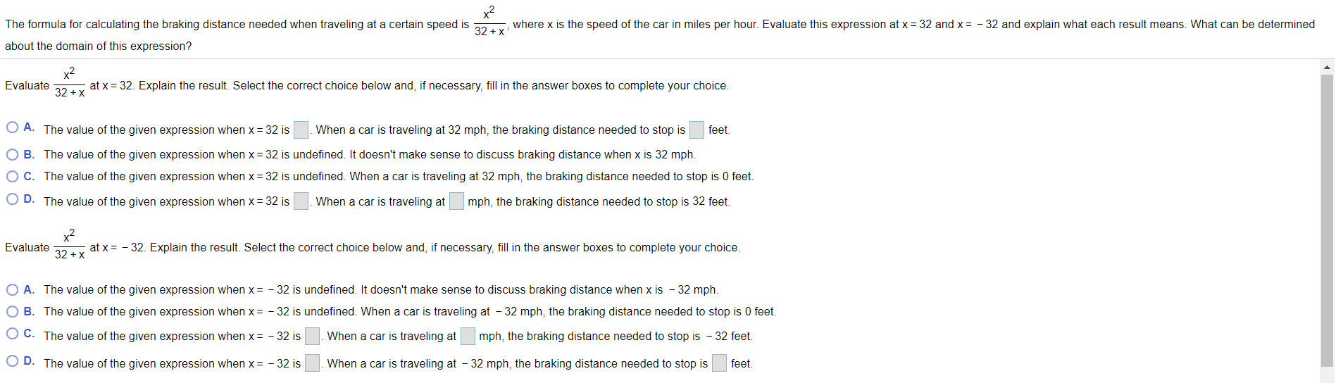 Solved The formula for calculating the braking distance | Chegg.com