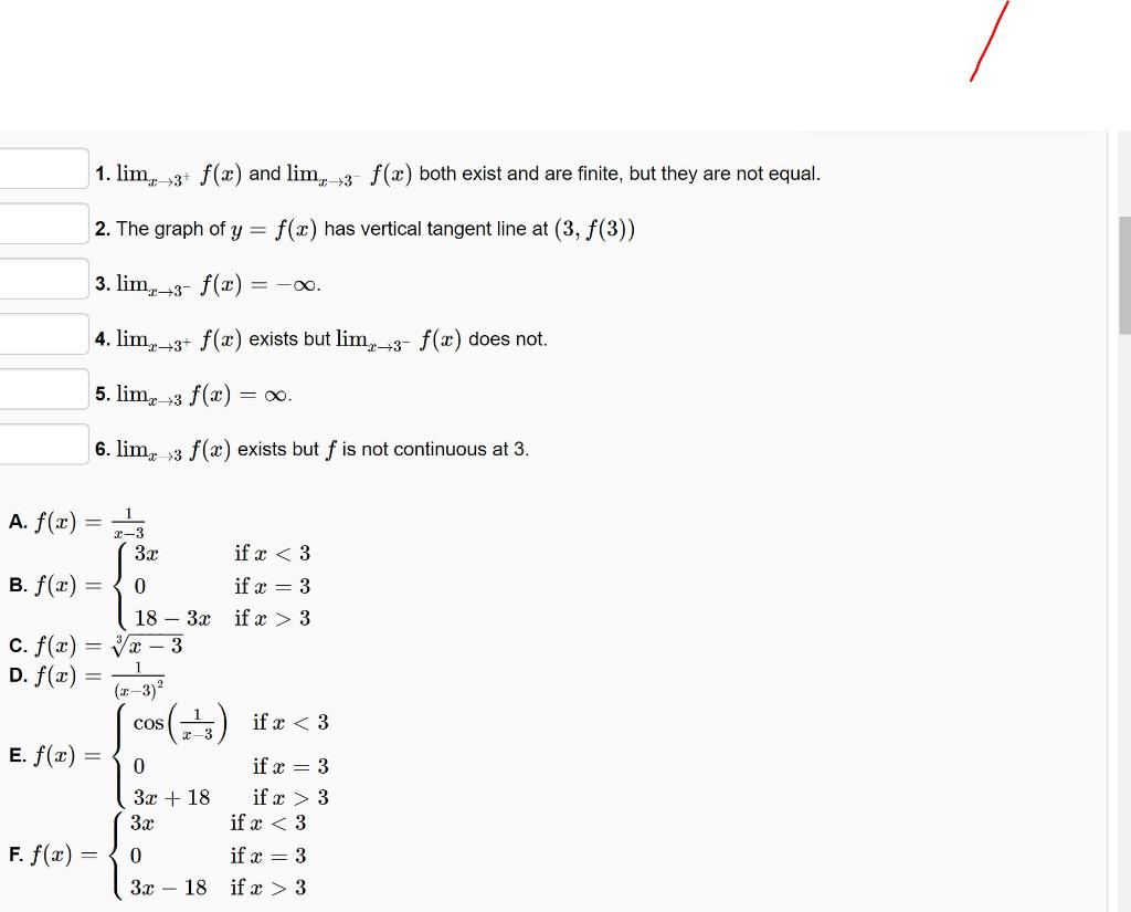 Solved 1. limg-3+ f(x) and lim, 3 f(x) both exist and are | Chegg.com