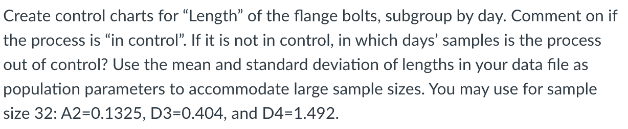 Solved Day 1 R-Chart Day R R-bar UCL LCL 1 1 Constants A2= | Chegg.com