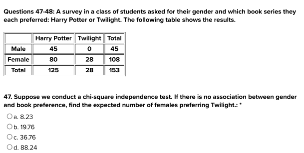 Solved Questions 45-46: Consider the following partial table | Chegg.com