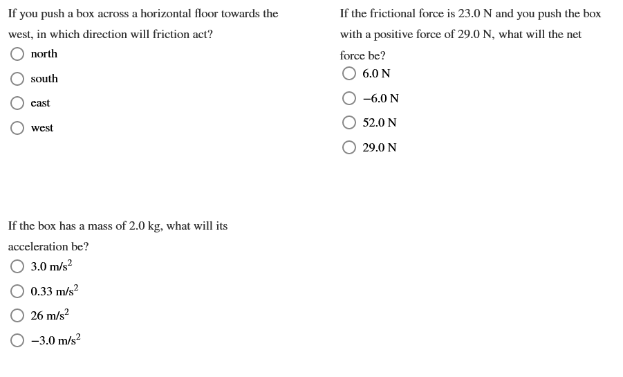 Solved if you push a box across a horizontal floor towards | Chegg.com