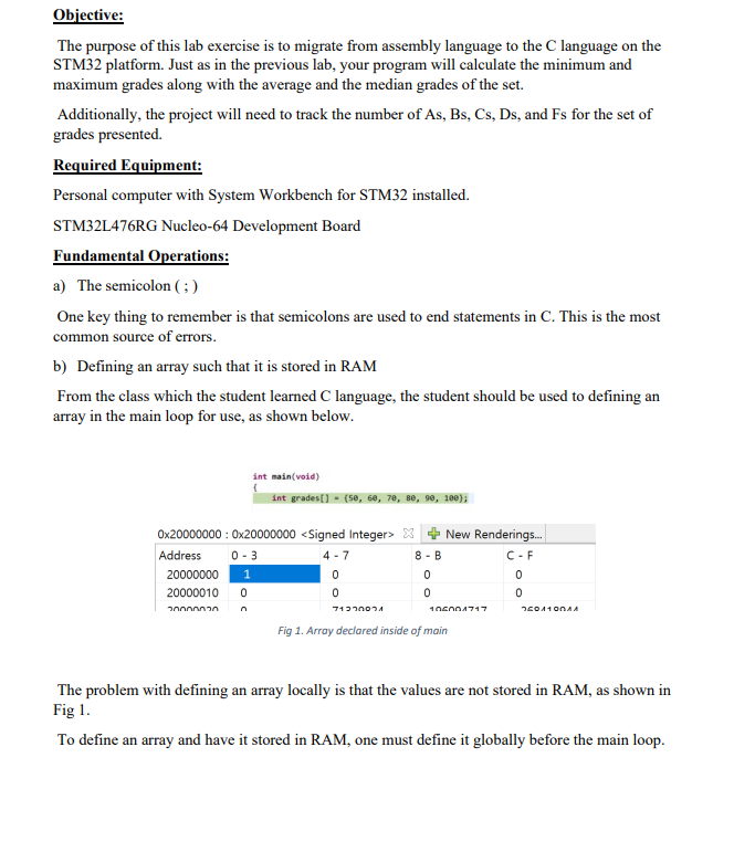 Solved Objective: The purpose of this lab exercise is to | Chegg.com