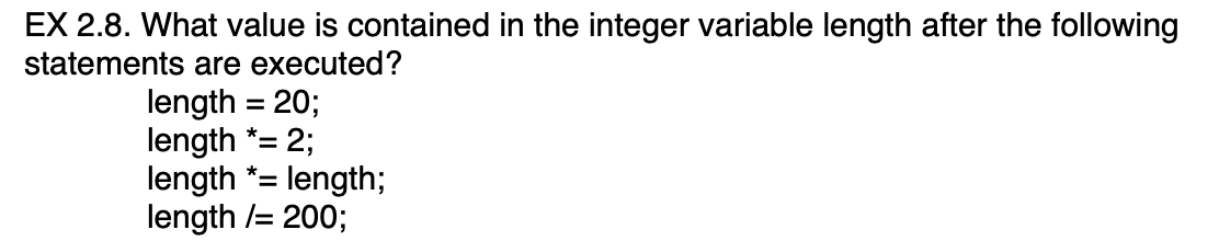 Solved EX 2.8. What value is contained in the integer | Chegg.com