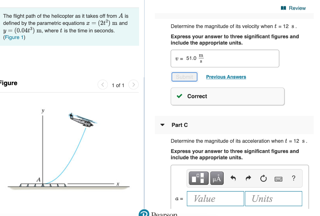 Solved Review The flight path of the helicopter as it takes | Chegg.com